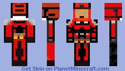 red robot v7 Minecraft Skin
