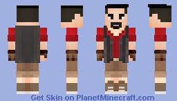 red scout Minecraft Skin
