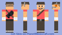 red scout Minecraft Skin