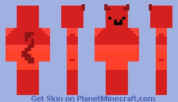 Red Simple Demon Minecraft Skin