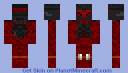 Advanced red Minecraft Skin