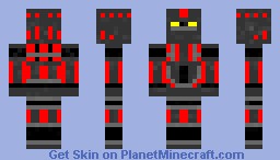 Redstone knight Minecraft Skin