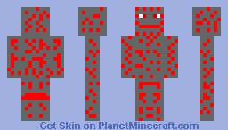 redstone man Minecraft Skin