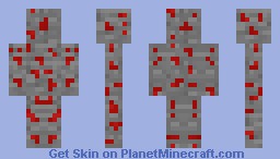 redstone man!!!! Minecraft Skin