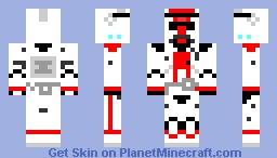Red Storm Trooper Minecraft Skin