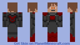 Red and Black Suit Minecraft Skin