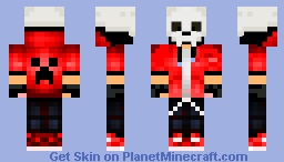 skeleton head Minecraft Skin