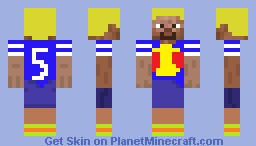 My Brother In His Red Bulls Soccer Jersey Minecraft Skin