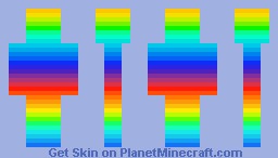 Rainbow Man Minecraft Skin