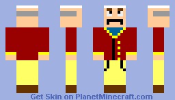 Grouchy Old Fast Food Worker Minecraft Skin