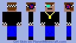Retro Man With Scouter :D Minecraft Skin