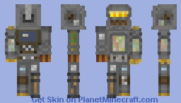 Robot B1 Retrofuturism Minecraft Skin
