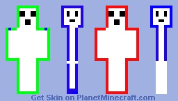 random white colors Minecraft Skin