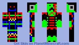 Robot Creeper Minecraft Skin