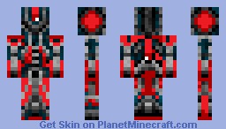 robot knight (red) Minecraft Skin