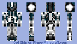 robot knight (white) Minecraft Skin