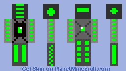Green robot Minecraft Skin