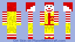 Ronald Mcdonald Minecraft Skin