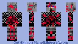 Blood Covered Stabbed Knight Minecraft Skin