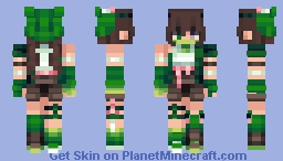 RoseThunder - MCC Rising 3 Green Geckos Minecraft Skin