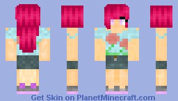 Rose Girl Minecraft Skin