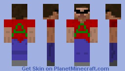 admin red Minecraft Skin