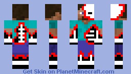 A rotting Steve Minecraft Skin