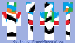 Rainbow Random Scribbles Minecraft Skin