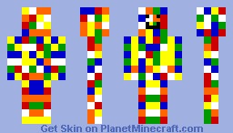 Rubik's cube man Minecraft Skin