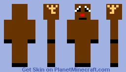 Rudolph the red nosed reindeer Minecraft Skin