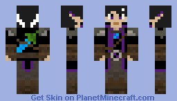 black haired elf Minecraft Skin