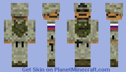 Russian Soldier Pilot HD Minecraft Skin