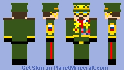 Russian Army old General Minecraft Skin