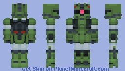 MS-06M Zaku Marine Type Minecraft Skin
