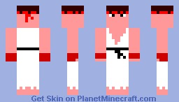Ryu (Street Fighter) Minecraft Skin