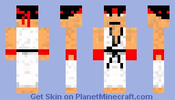 Ryu (Street Fighter) Minecraft Skin