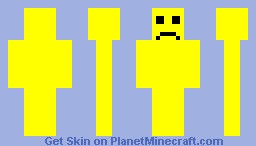 sad face Minecraft Skin