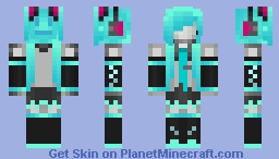 KillerCreeper55 Miku Minecraft Skin