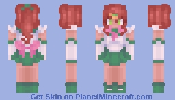 Sailor Jupiter (Sailor Moon) 64x64 Minecraft Skin