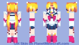 sailor mercury🫧pretty guardian sailor moon Minecraft Skin