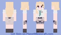 Saki Ayase [Long Hair] (Gimai Seikatsu) Minecraft Skin