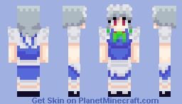 Sakuya Izayoi (Touhou project) Minecraft Skin