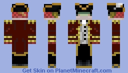 Salmon Pirate, with hat Minecraft Skin