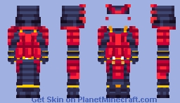 Hive Styled Samurai Template Minecraft Skin