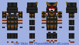 Armor Netherite reart Minecraft Skin