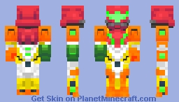 Samus Dread Varia Suit Minecraft Skin