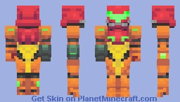 Samus Dark Suit Minecraft Skin