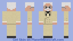 Colonel Sanders(With Glasses) Minecraft Skin