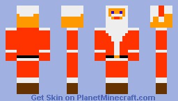 santa (3D beard and hat) Minecraft Skin