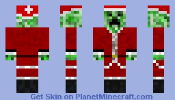 santa creeper Minecraft Skin